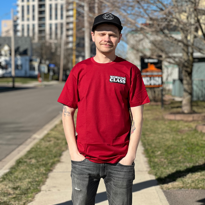 WORKING CLASS WINNIE TEE - CARDINAL – Working Class
